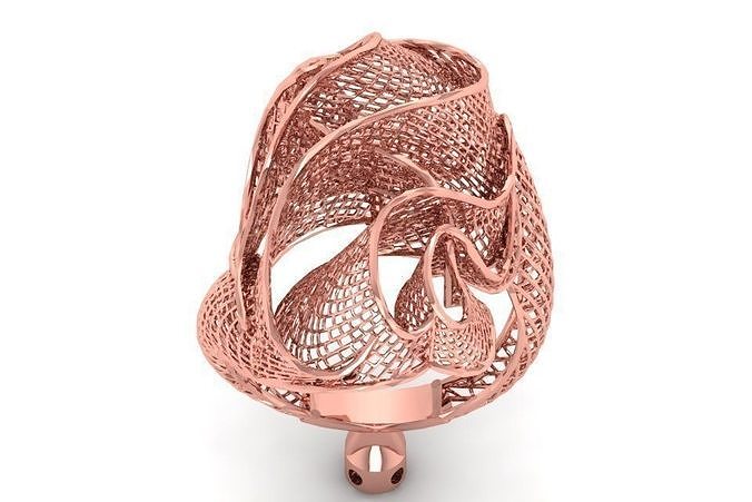 Filigree Ring STL OBJ FBX Renders Details 3D model 3D printable | CGTrader
