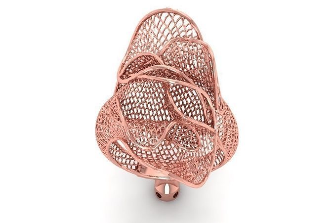 Filigree Ring STL OBJ FBX Renders Details 3D model 3D printable | CGTrader
