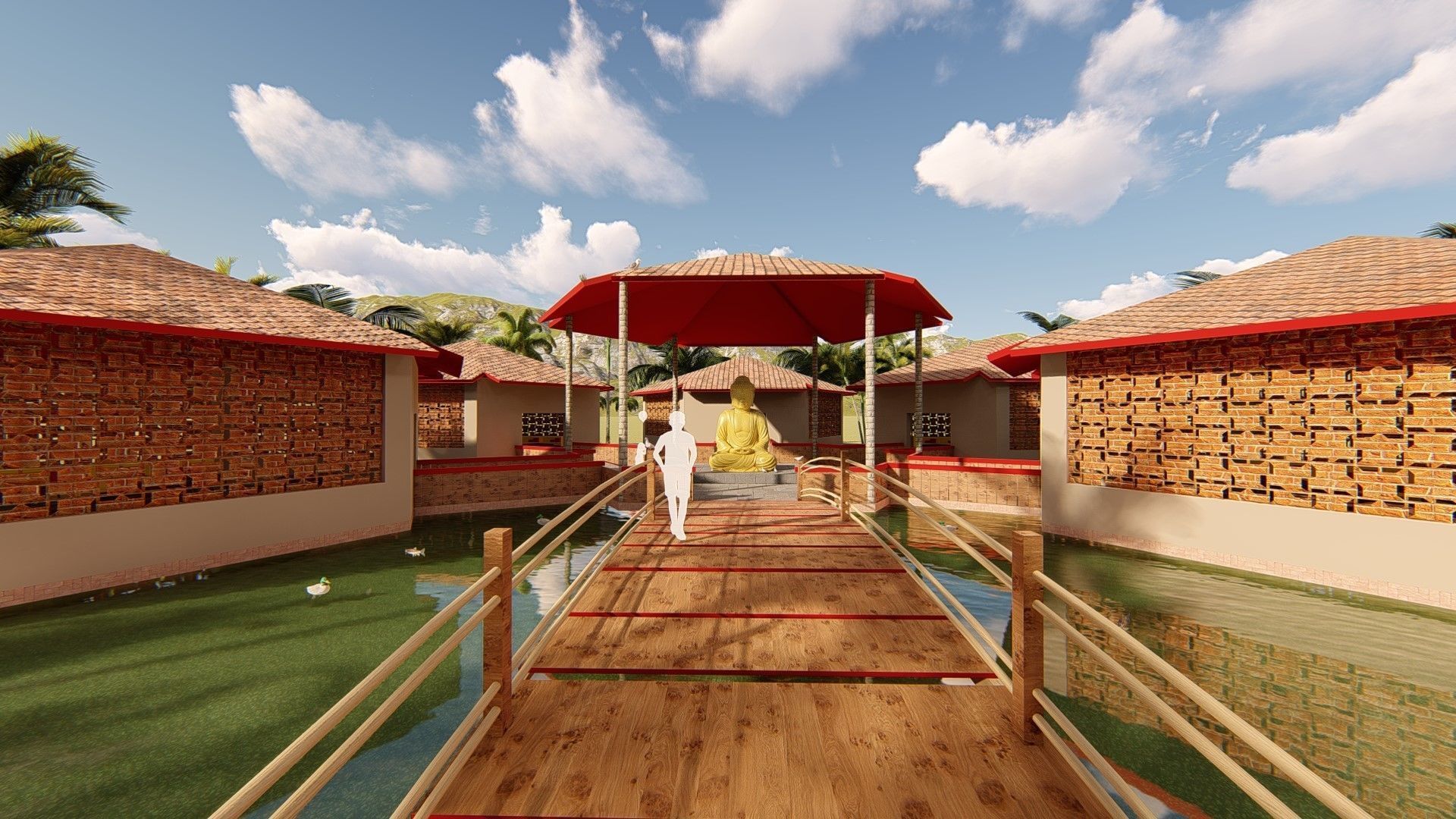Outdoor Huts - Lumion Render - Exterior 3D model | CGTrader