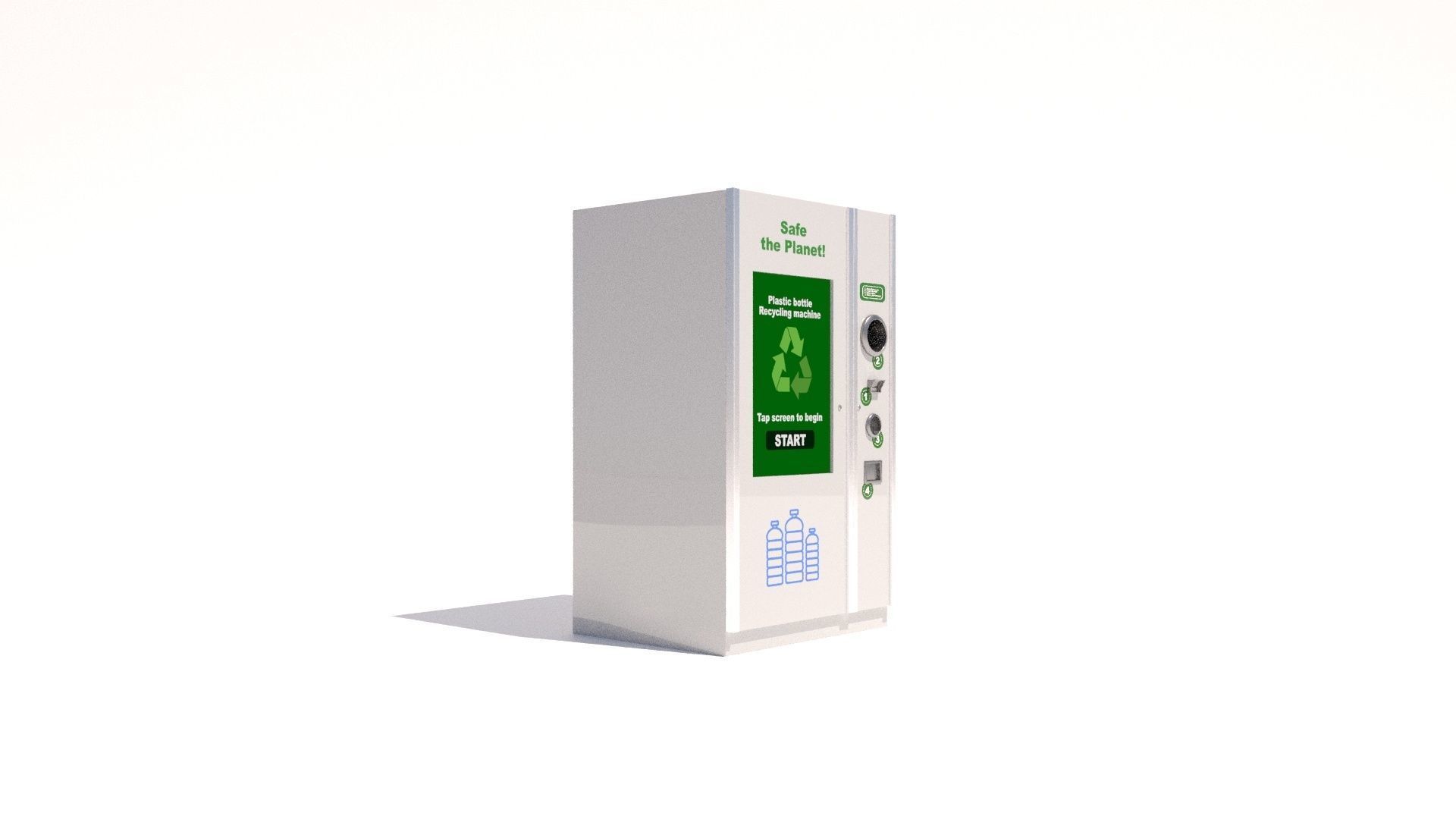 Reverse Vending Machine for Plastic Bottles 3D model | CGTrader