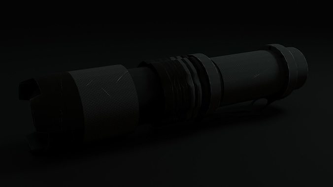 3D model Flashlight Tactical VR / AR / low-poly | CGTrader