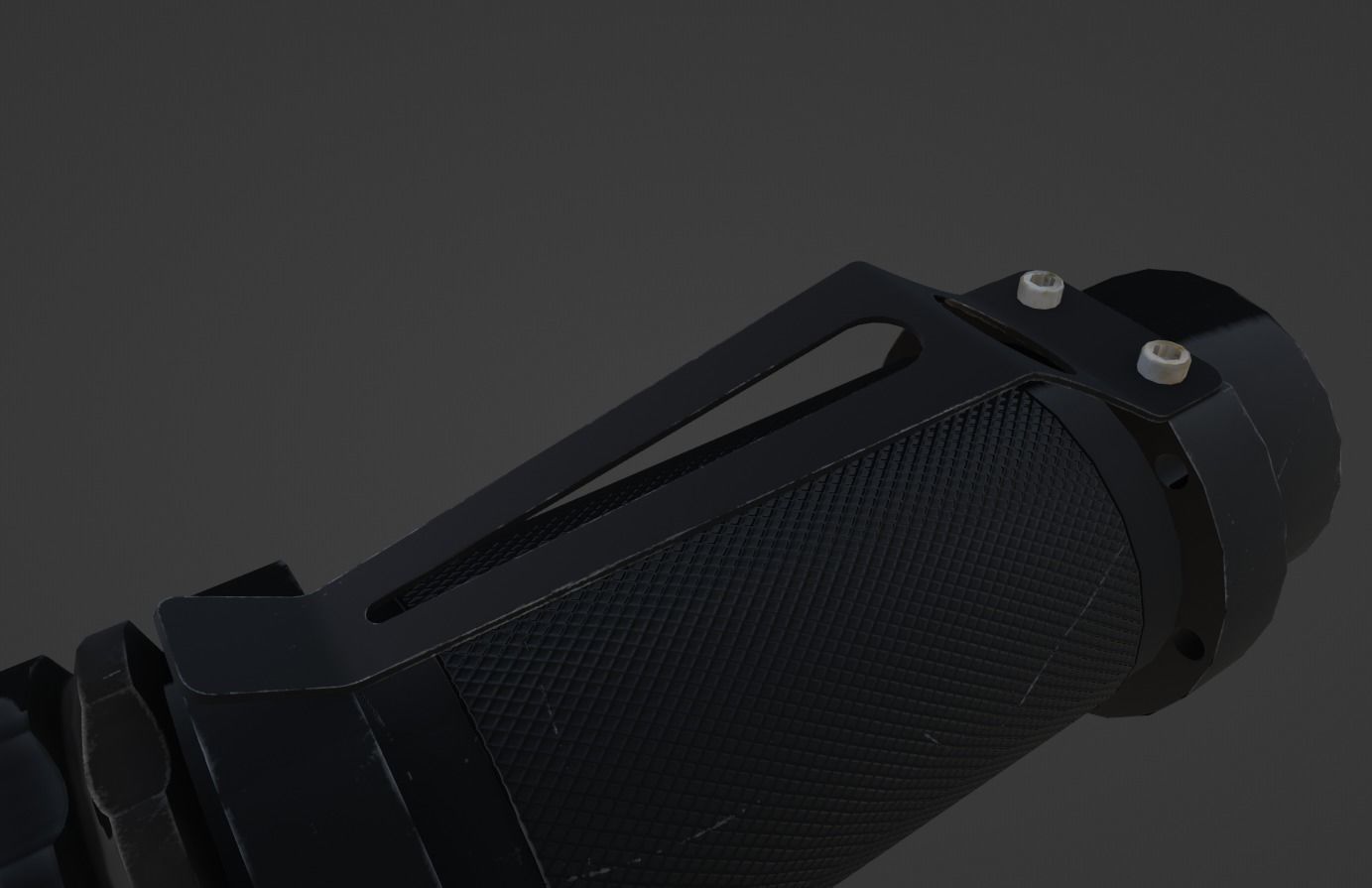 3D model Flashlight Tactical VR / AR / low-poly | CGTrader