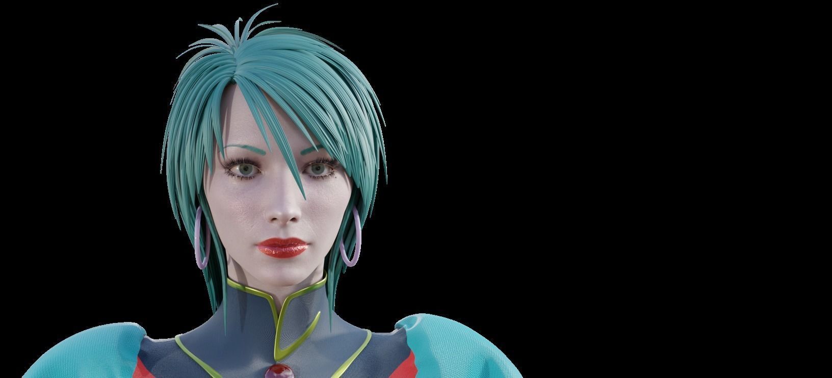 3D model Angle girl kneeling VR / AR / low-poly | CGTrader