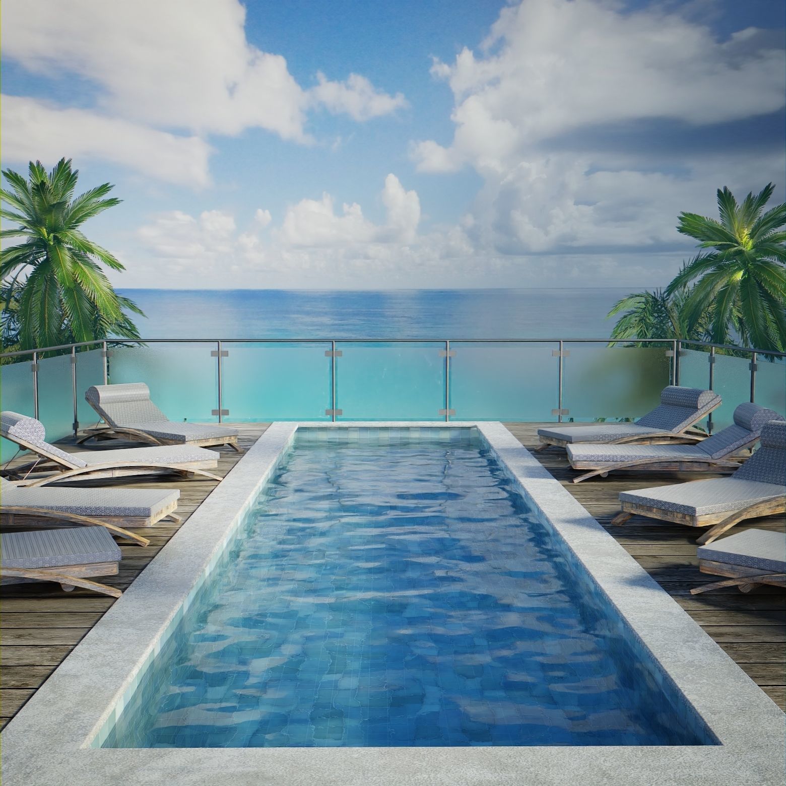 3D model Sea View VR / AR / low-poly | CGTrader