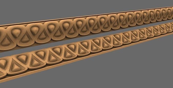 Moulding 3D ornamental model 3D model 3D printable | CGTrader
