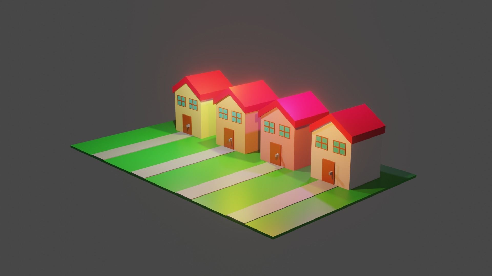 Free low poly simple house for free game asset free VR / AR / low-poly ...