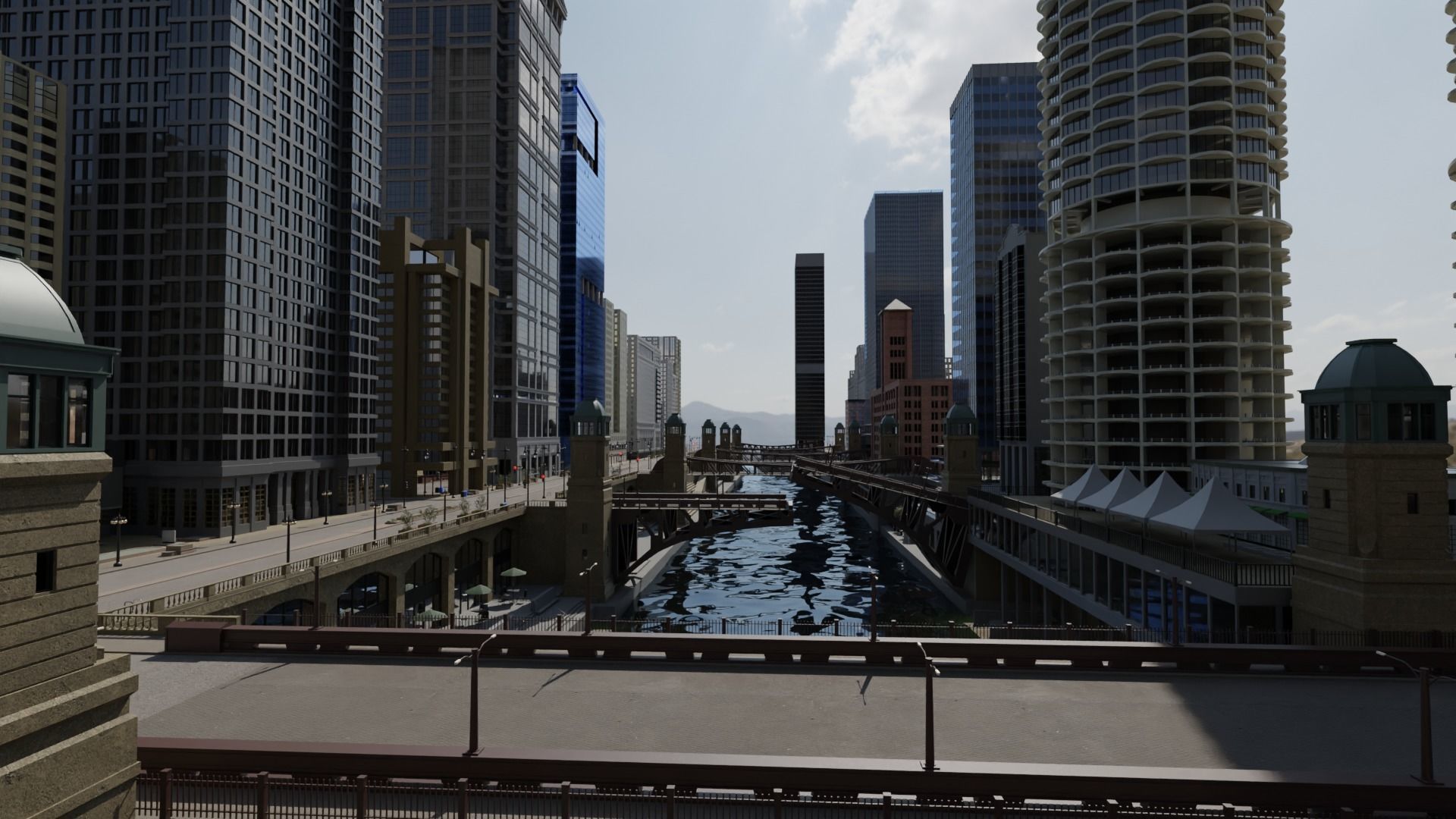 Chicago Street 3D model | CGTrader