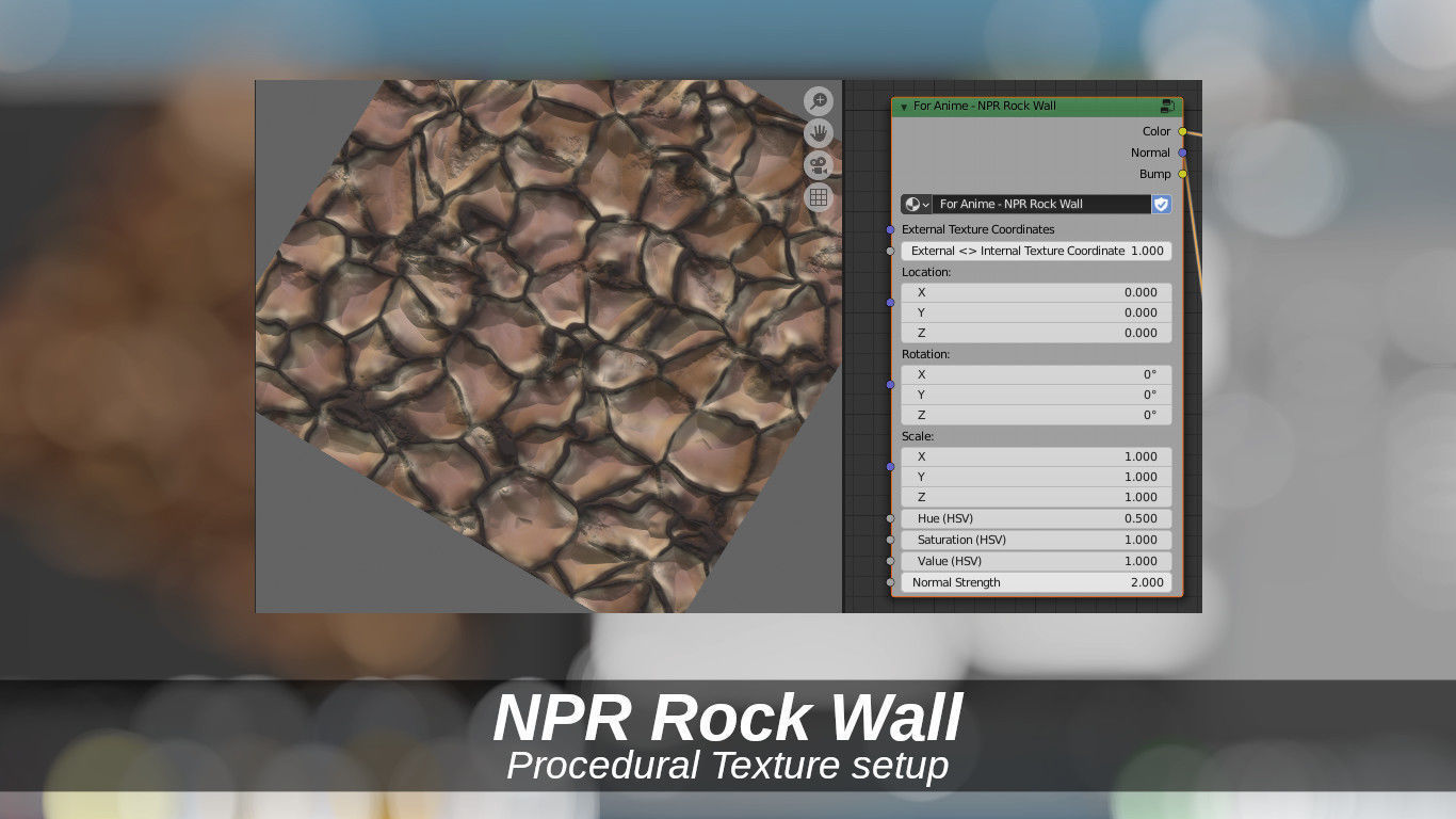 For Anime - NPR Rock Wall Texture | CGTrader