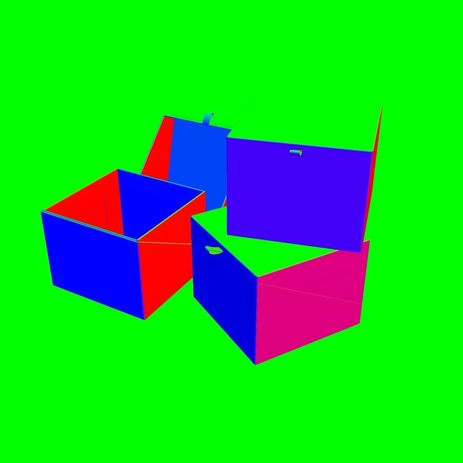 ANGLED CUFF RING BOX - Package 3D model 3D model | CGTrader