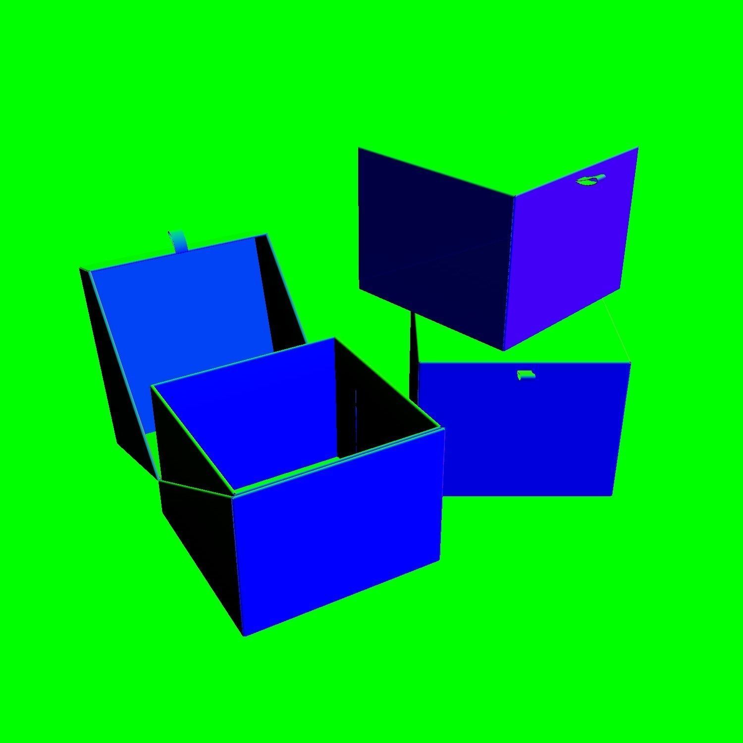 ANGLED CUFF RING BOX - Package 3D model 3D model | CGTrader