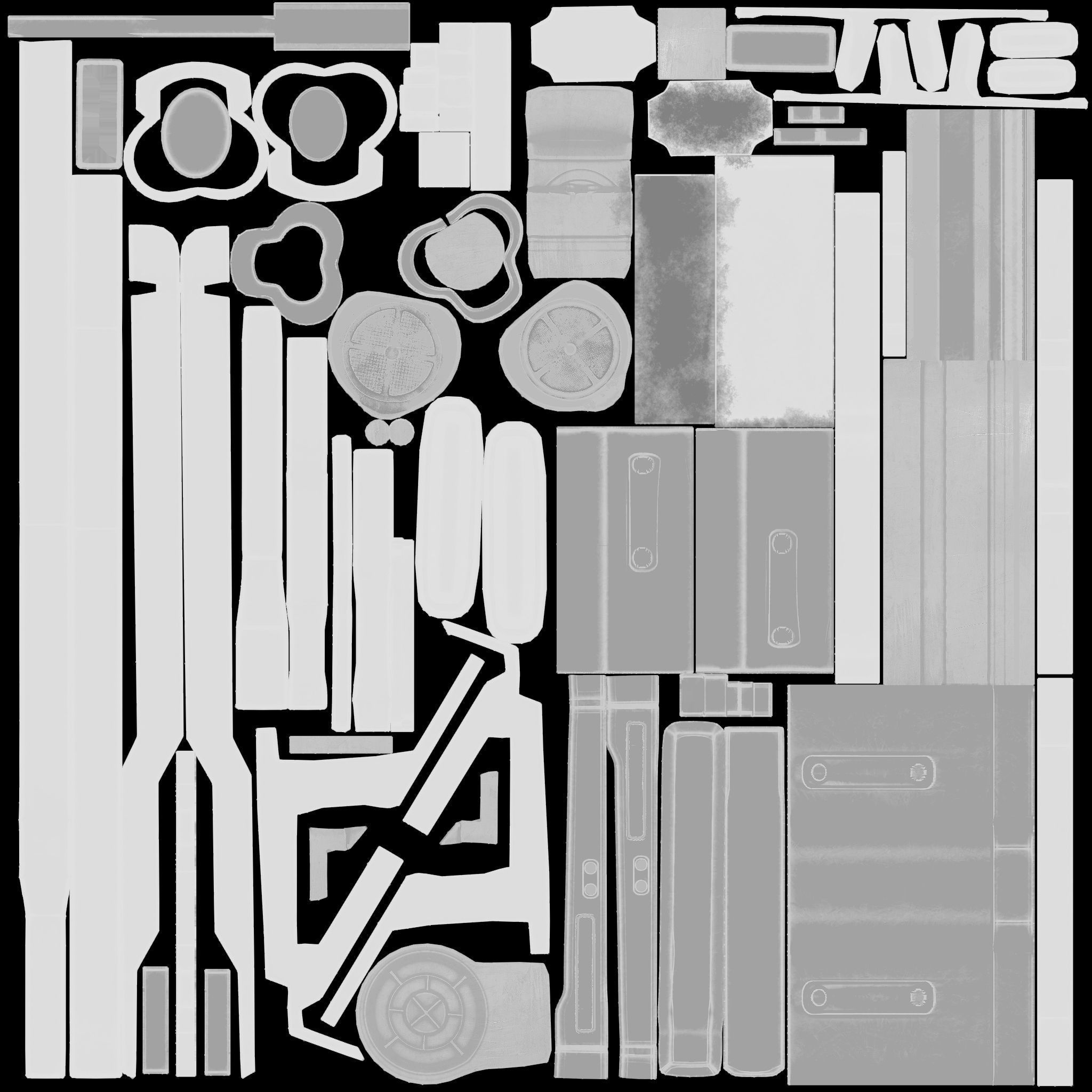 3D model Futuristic Combat Gun VR / AR / low-poly | CGTrader