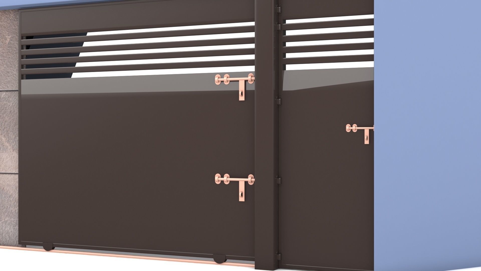 3D model Fence and Gate 07 PBR VR / AR / low-poly | CGTrader