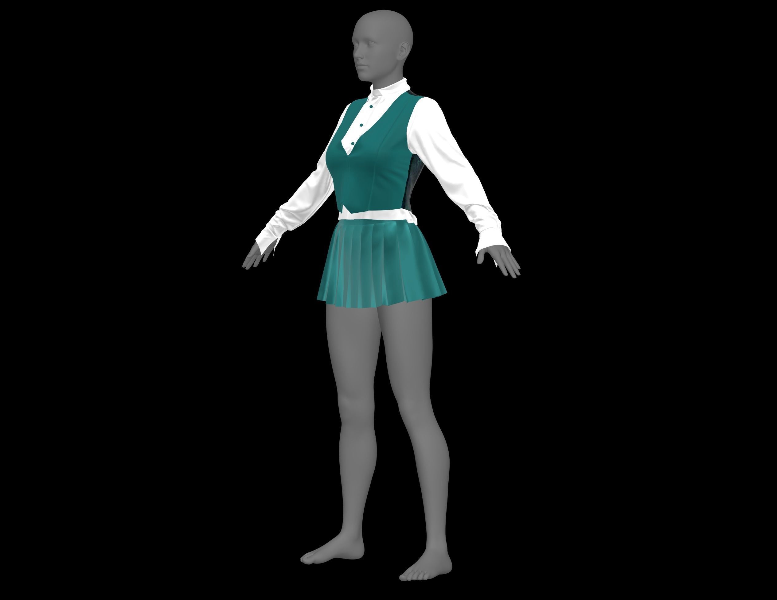 ANIME SET 3D model | CGTrader