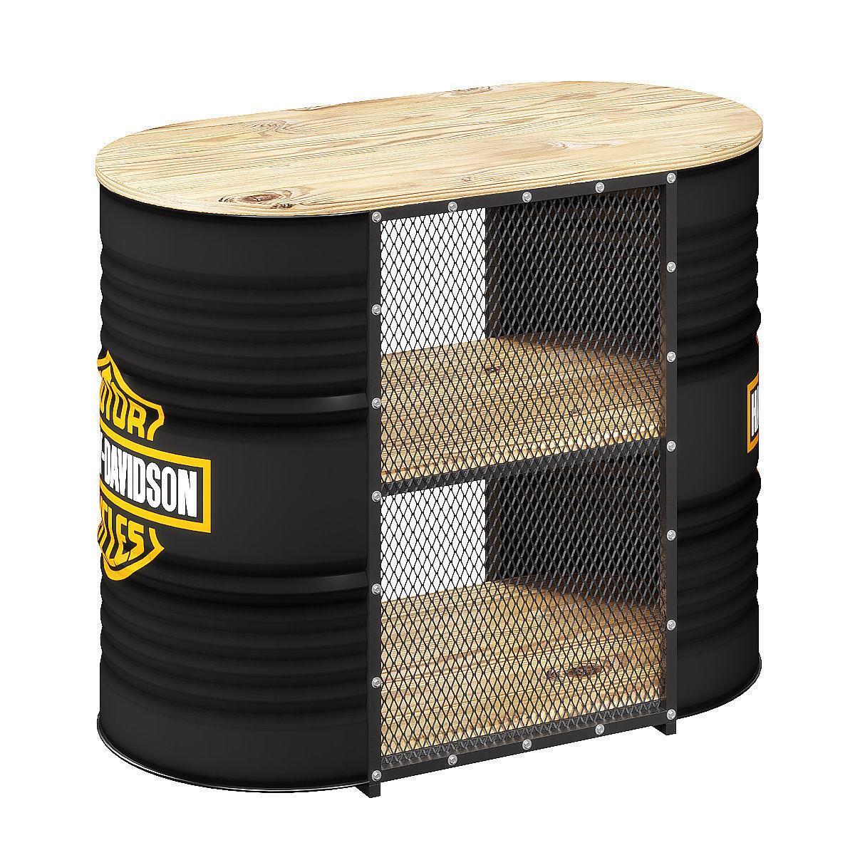 Barrel reception desk 3D model | CGTrader