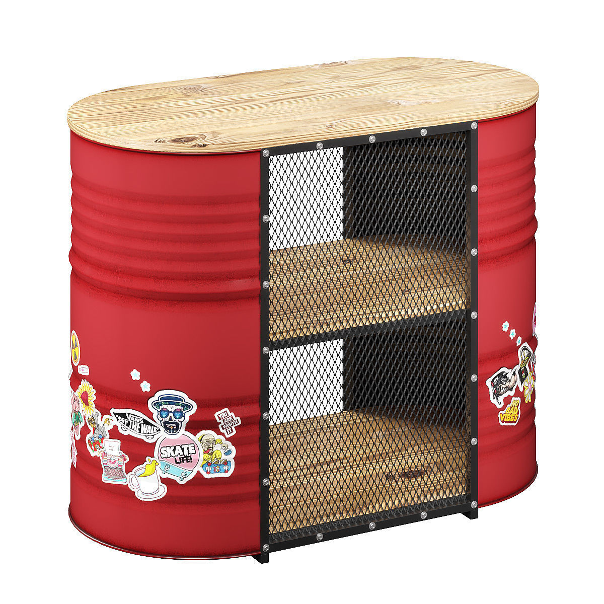 Barrel reception desk 3D model | CGTrader