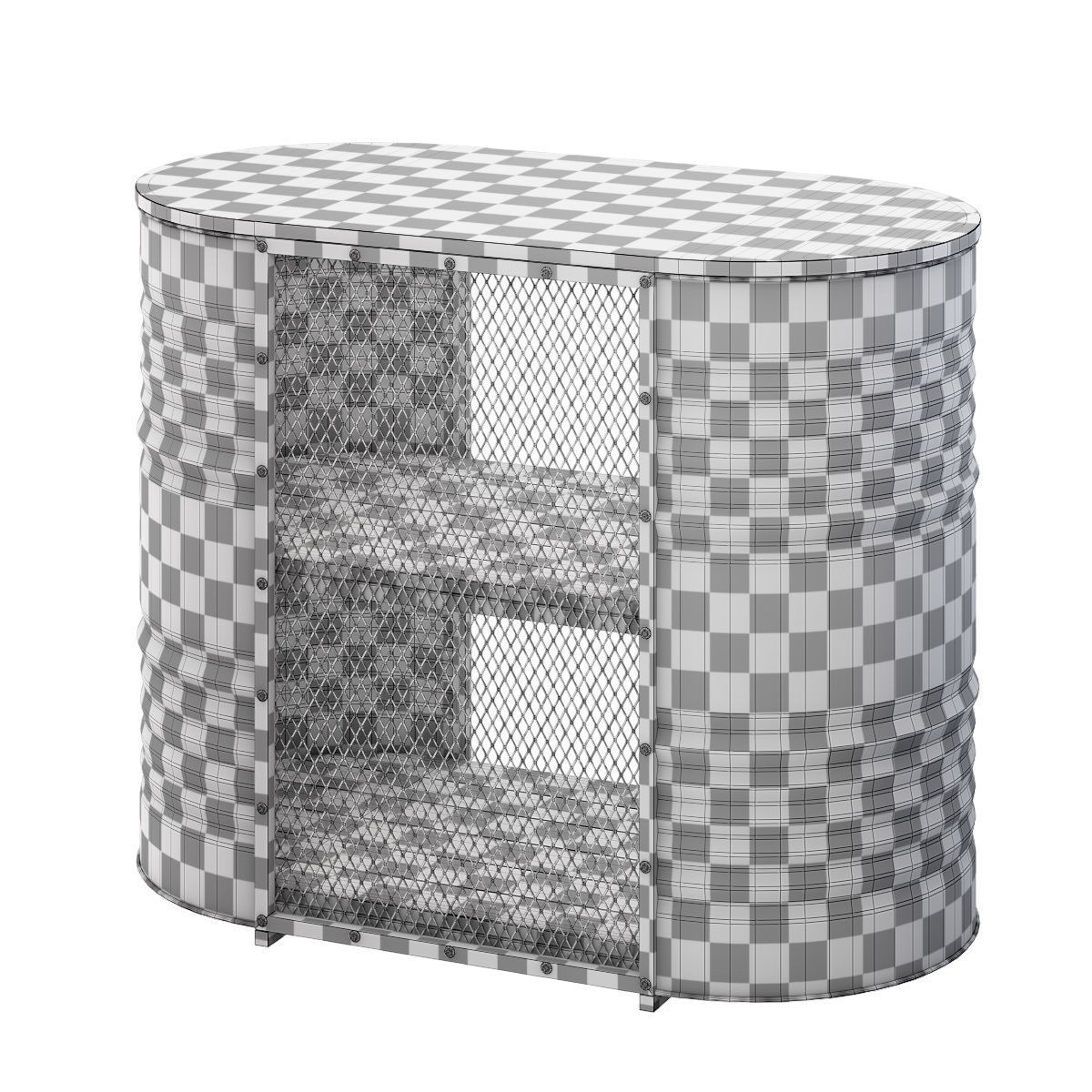 Barrel reception desk 3D model | CGTrader