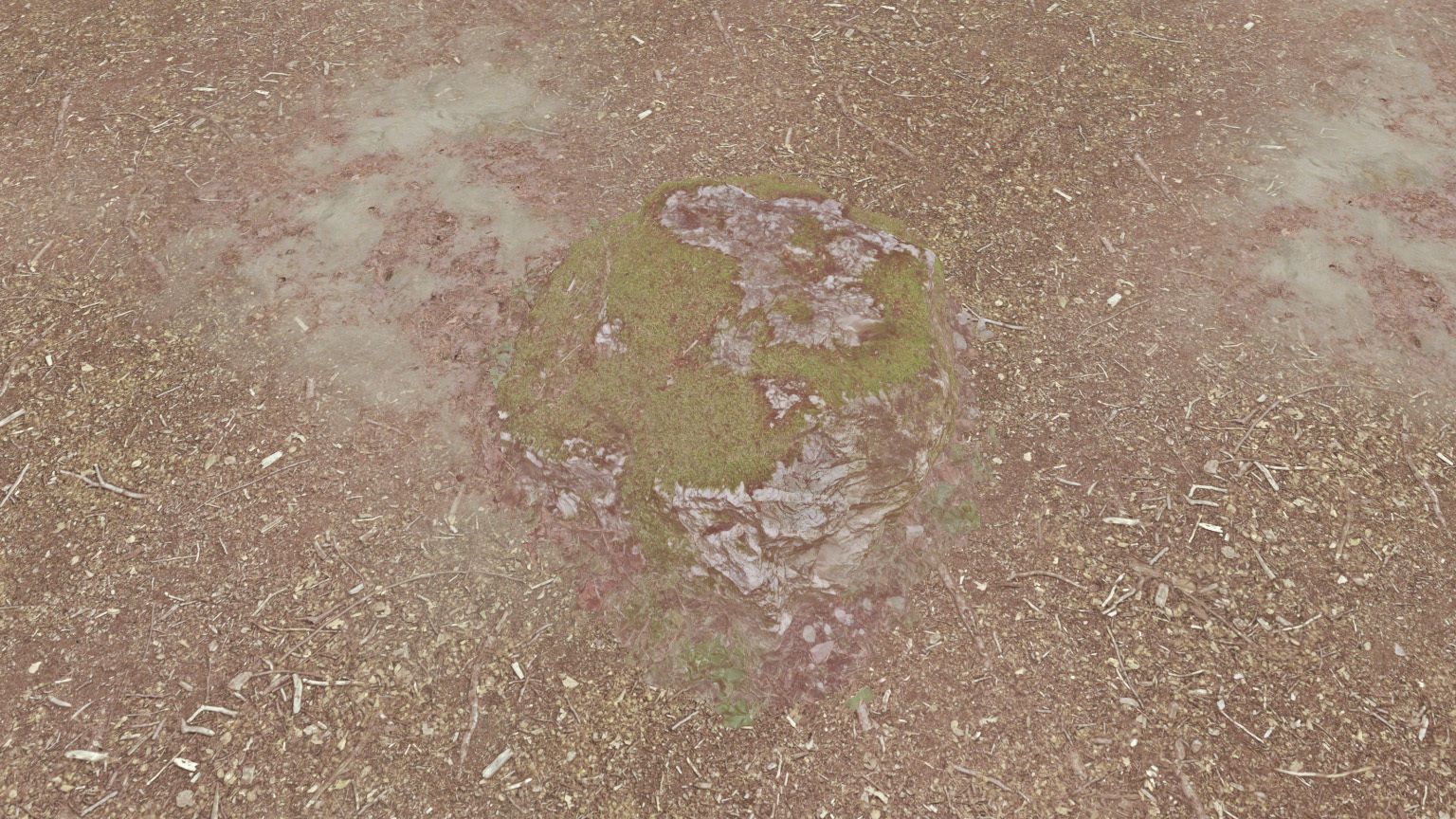 Mossy Forest Rock A Single free 3D model | CGTrader