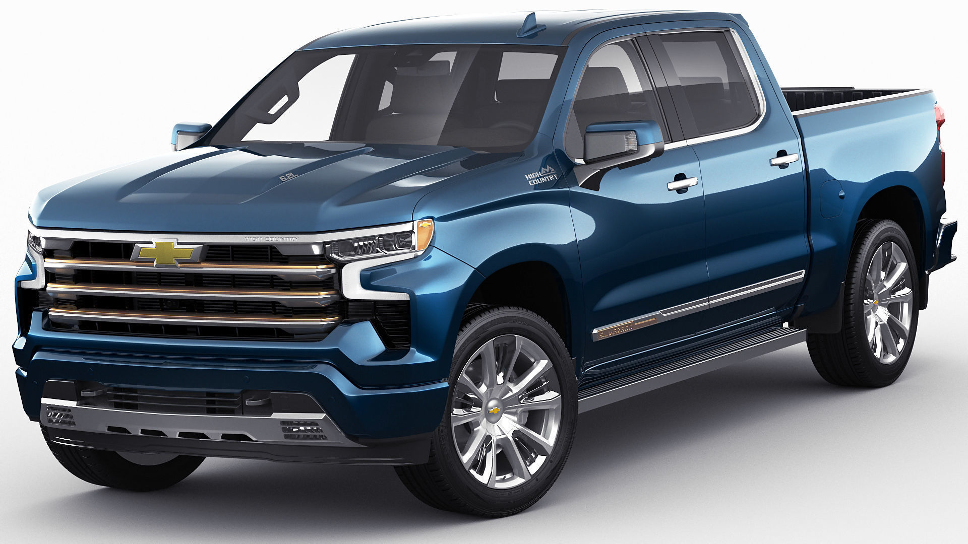 Pickup Silverado 2022 High Country 3D model | CGTrader