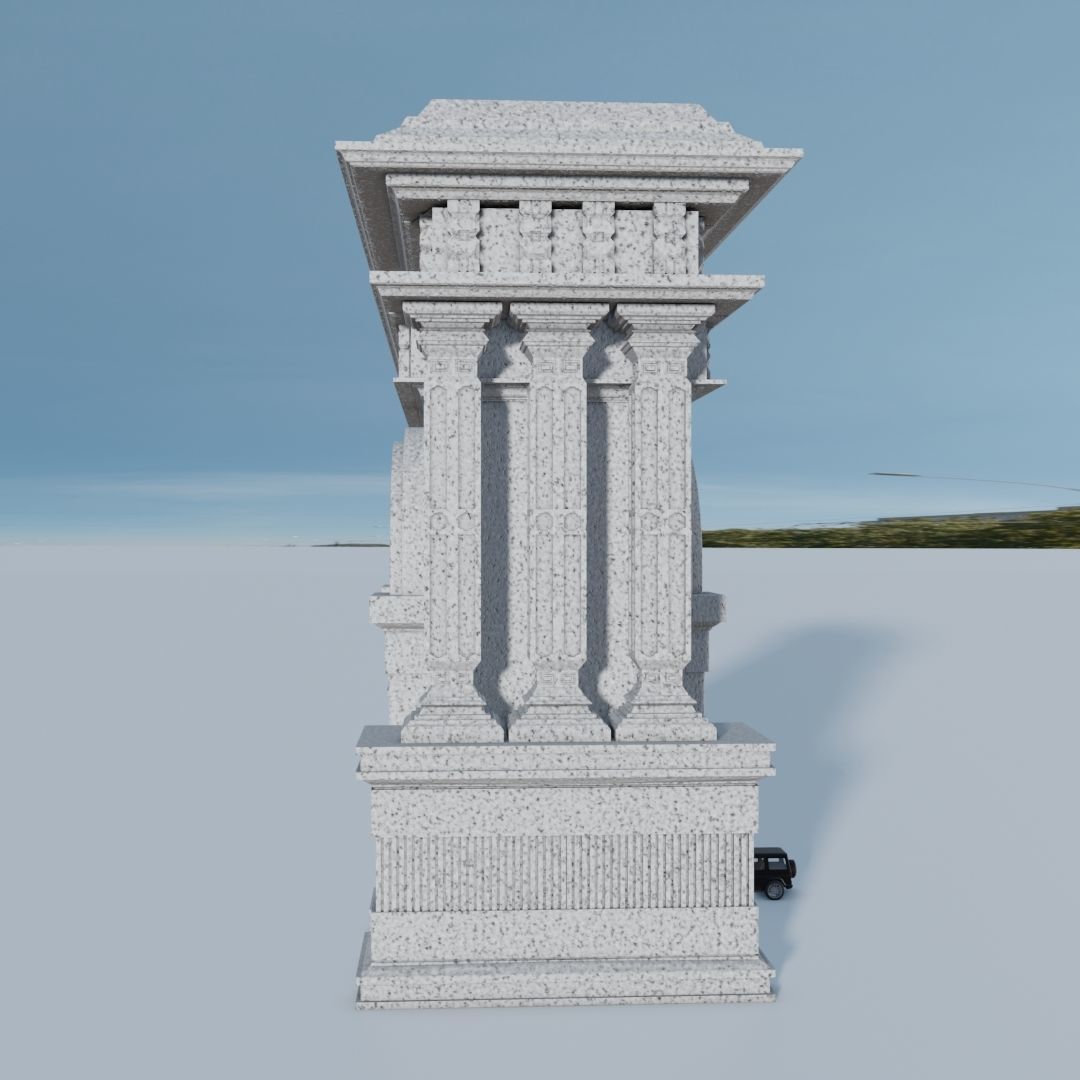 3D model Roman Architecture Gate VR / AR / low-poly | CGTrader