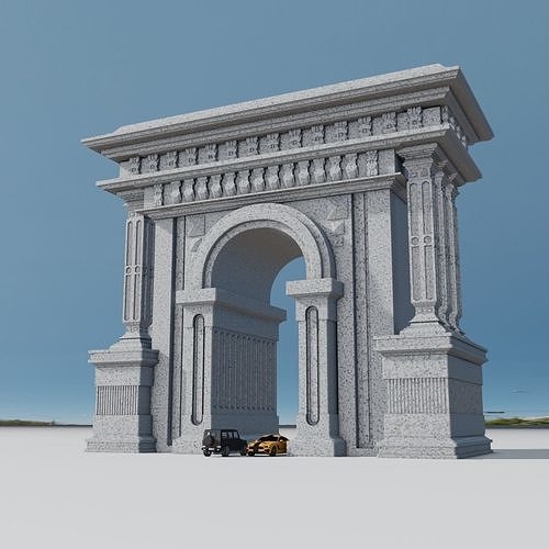 3D model Roman Architecture Gate VR / AR / low-poly | CGTrader