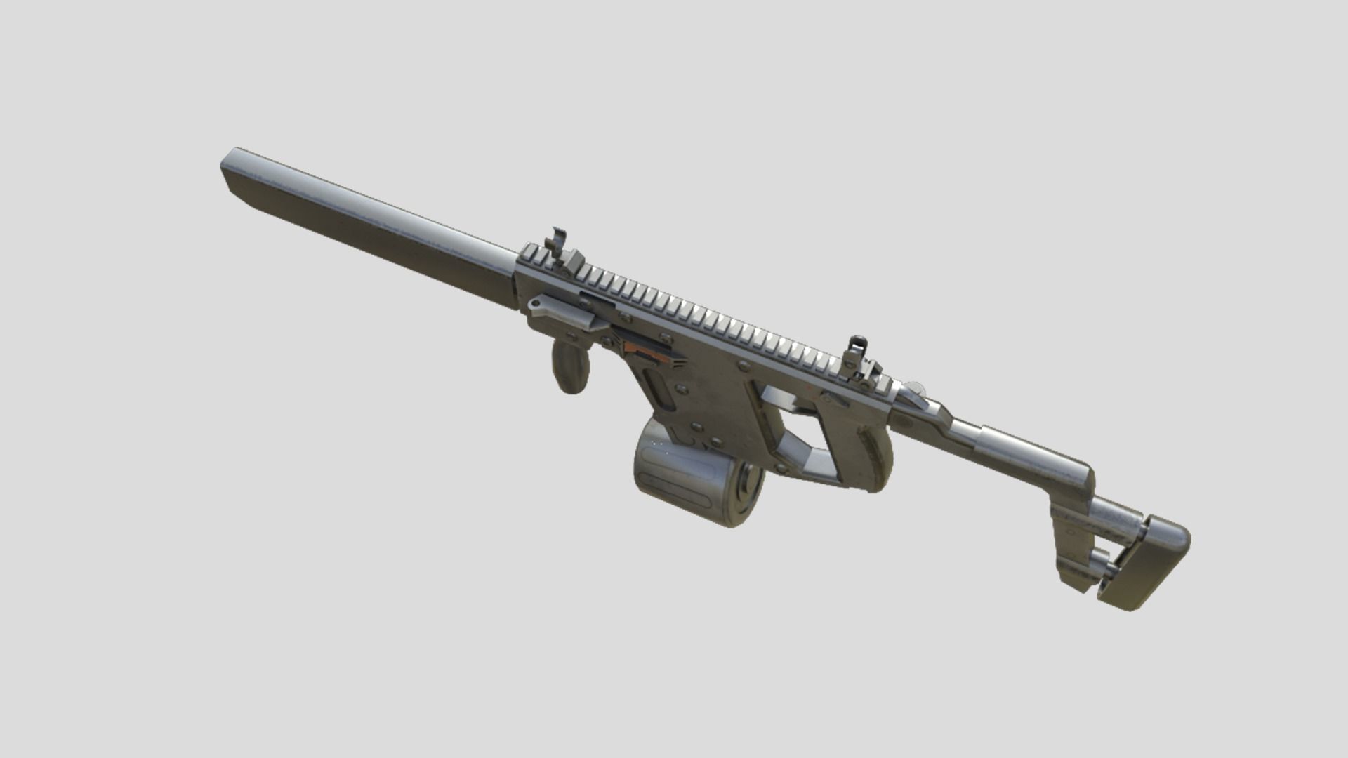 3D model SMG3 machine Gun - 3D game ready Model VR / AR / low-poly ...