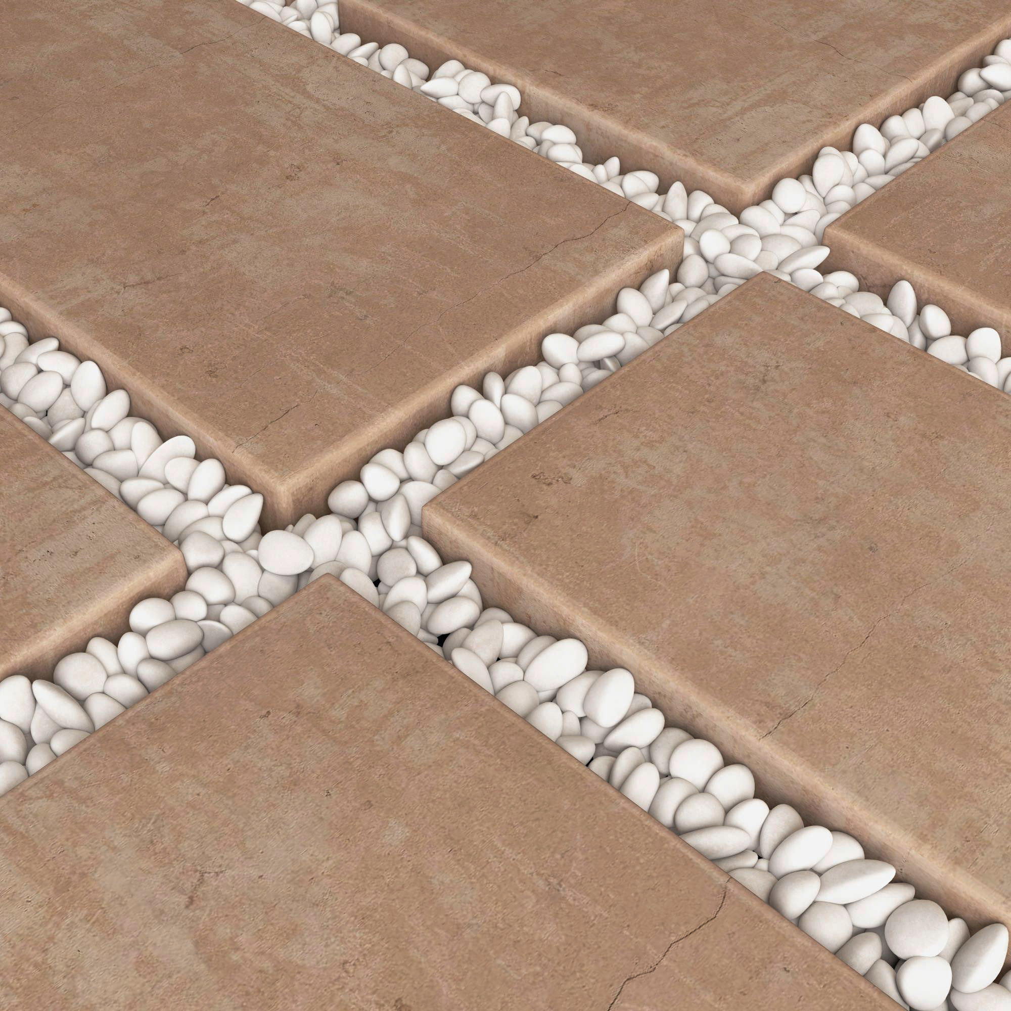 Paving tile pebble n11 3D model | CGTrader