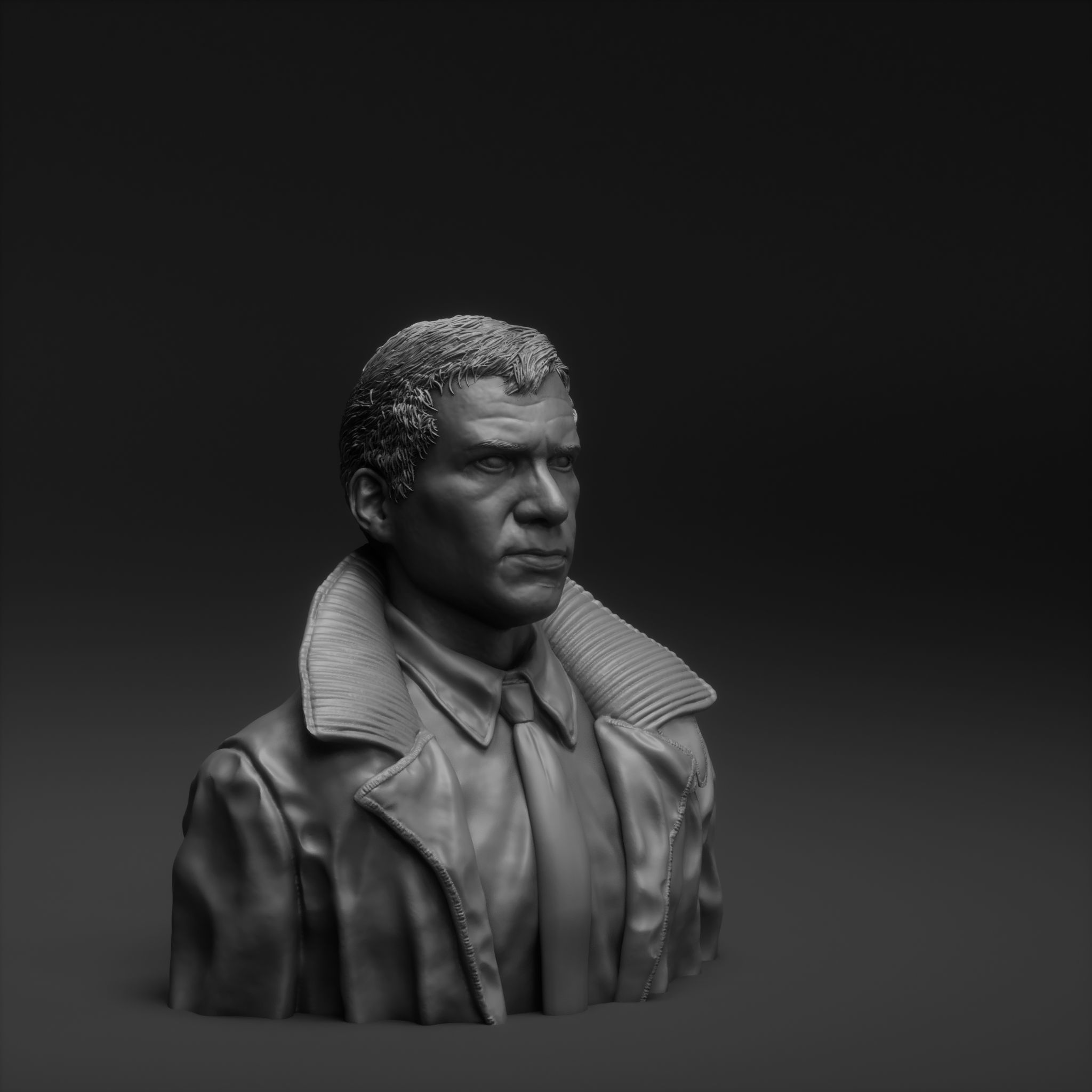 Harrison Ford - Rick Deckard - Blade Runner 3D model 3D printable ...
