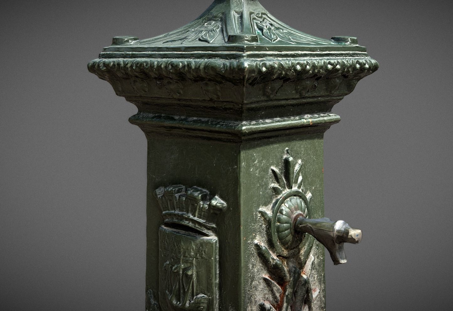3D model Paris Fountain VR / AR / low-poly | CGTrader