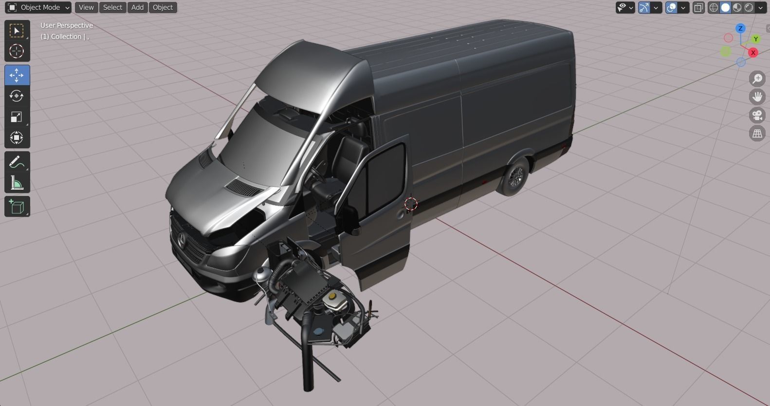 3D model MP Van Solid Extended 2023 VR / AR / low-poly | CGTrader