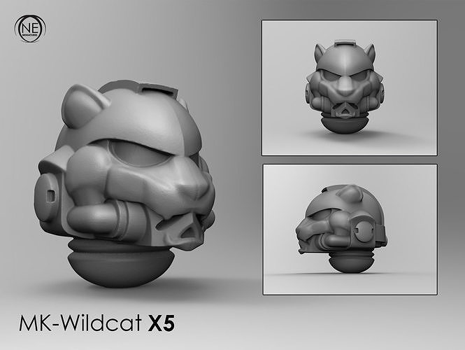 wildcat helmets and shoulderpads 3D print model 3D model 3D printable ...