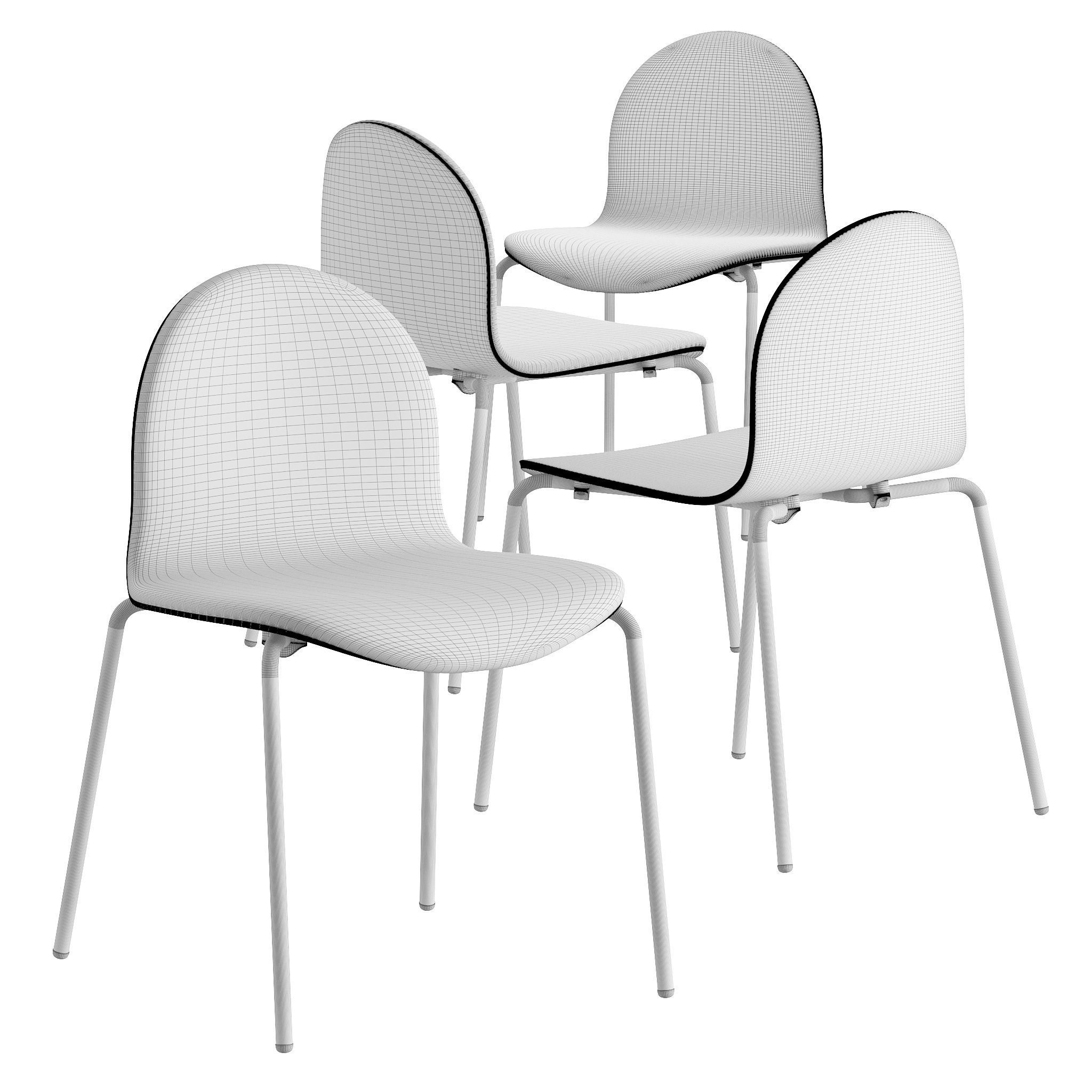 Branca Norma Dining Chair 3D model | CGTrader