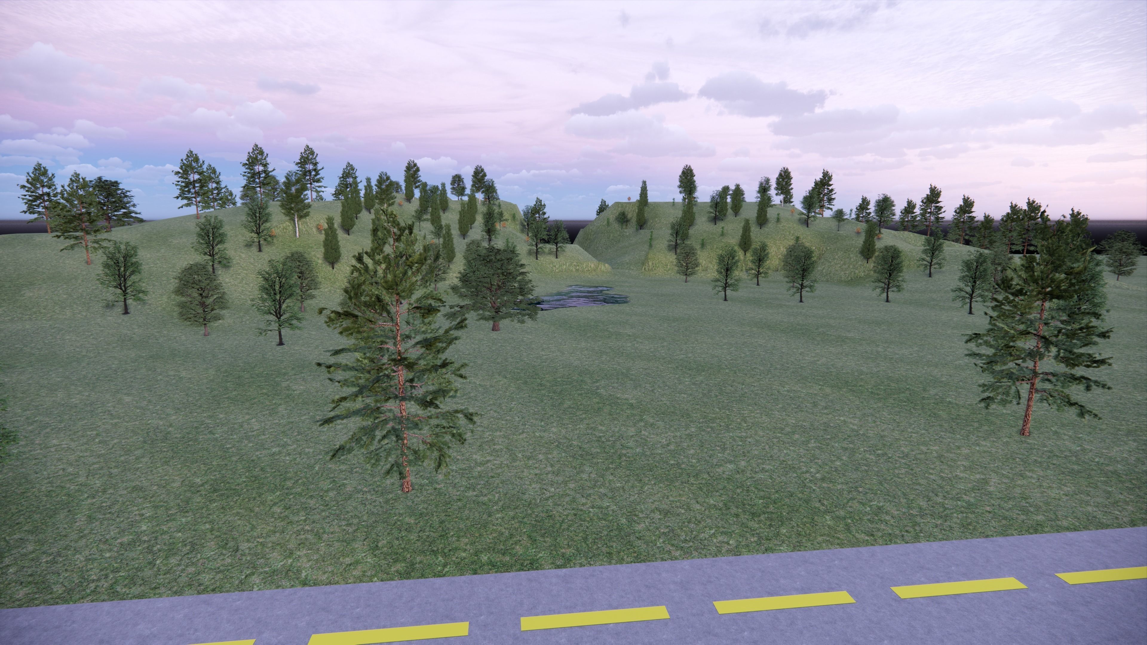 Hill Revit - Mountain Revit - Forest Revit 3D model | CGTrader