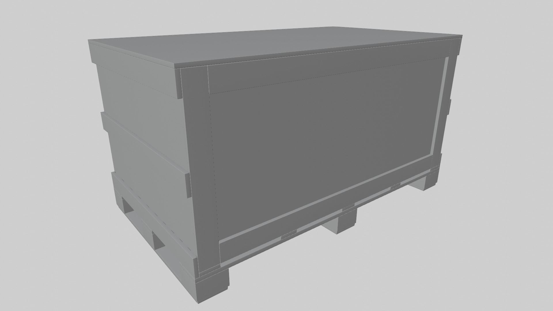 3D model Wood Shipping Container VR / AR / low-poly | CGTrader