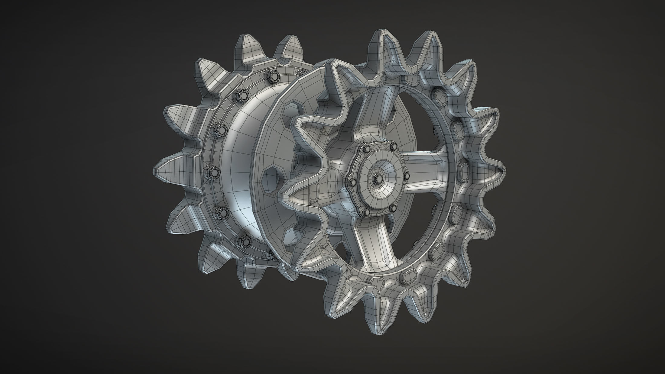 T-72 and T-90 Tank Wheels Set High-Poly 3D model | CGTrader