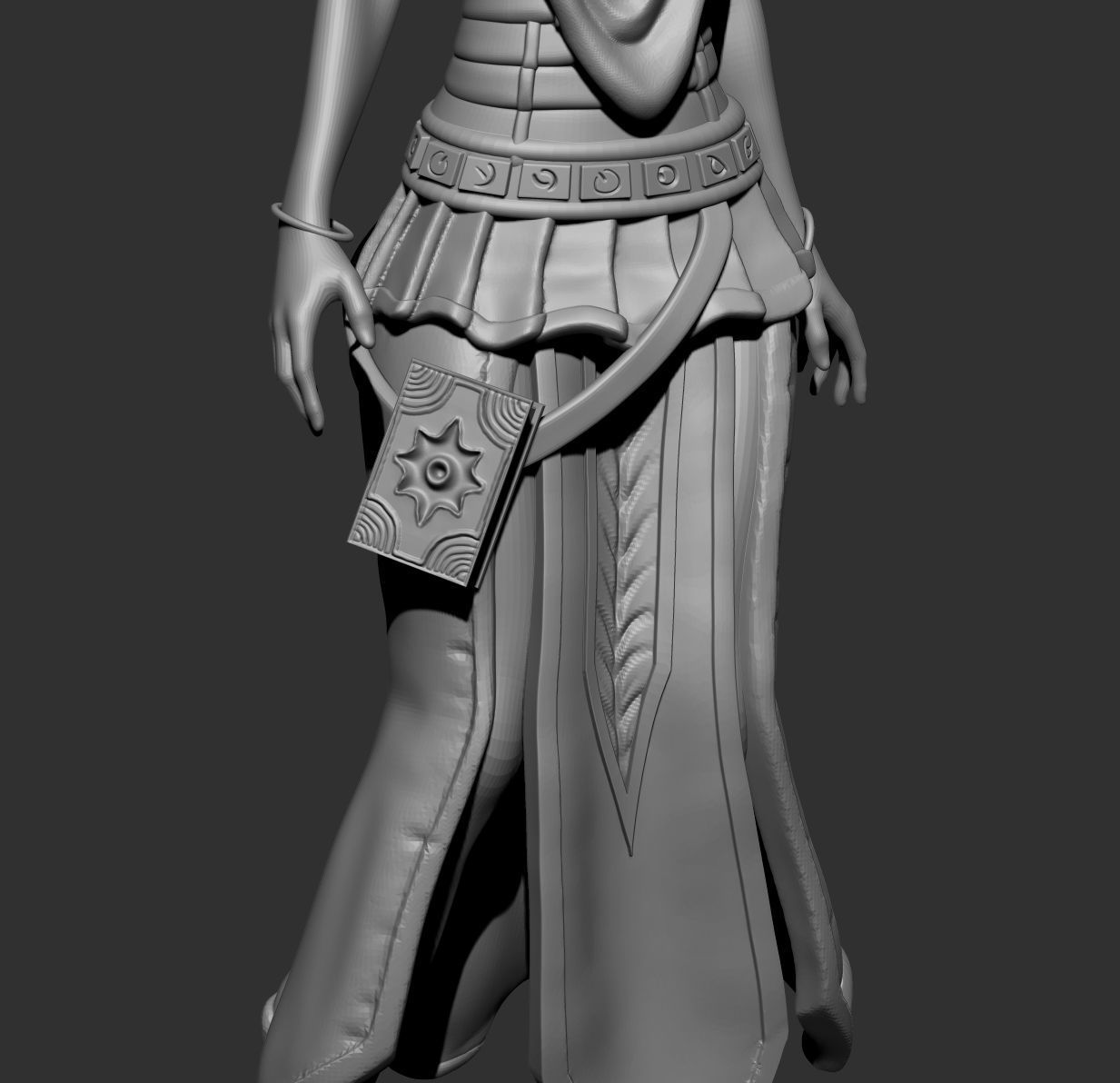 Female Spellcaster mage sorcerer 3D model 3D printable | CGTrader
