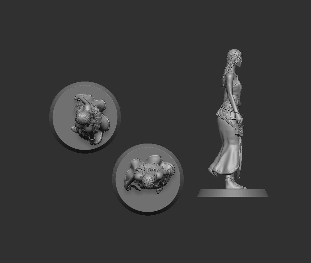 Female Spellcaster mage sorcerer 3D model 3D printable | CGTrader