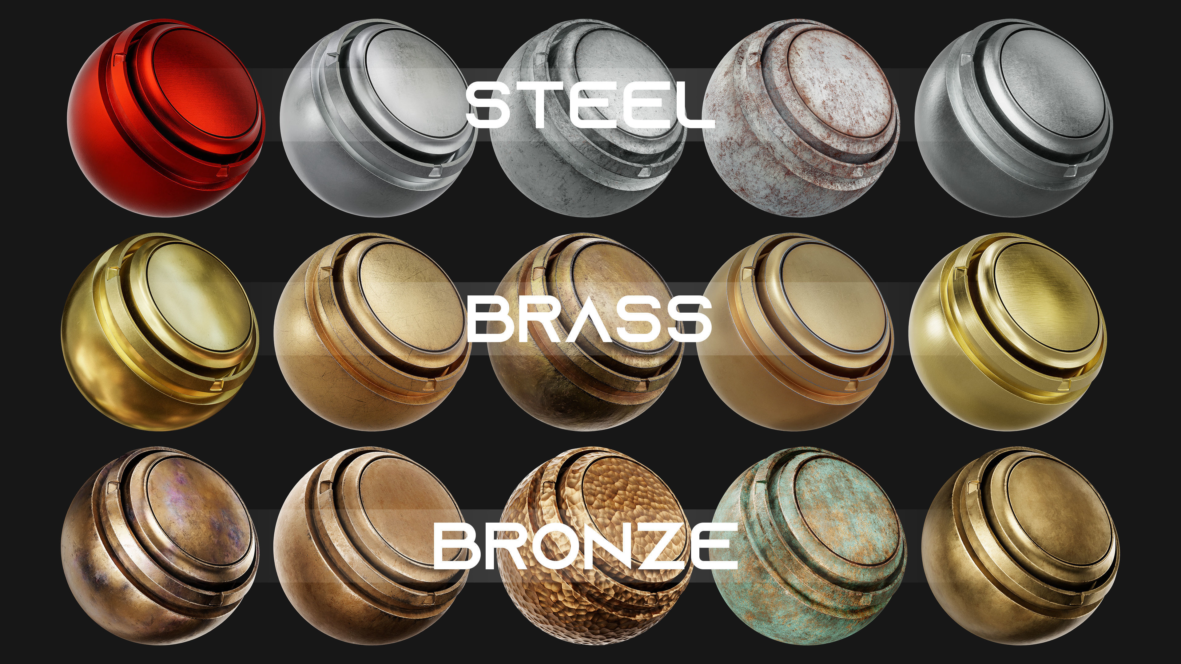 Basic Metal Smart Materials Texture | CGTrader