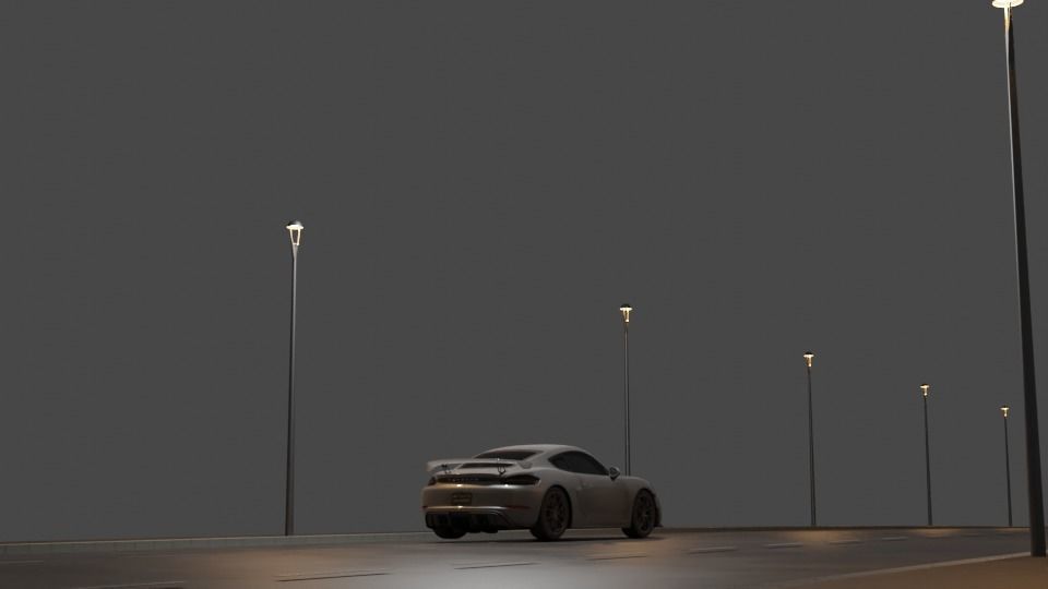 Porche Car racing 3D model animated rigged | CGTrader