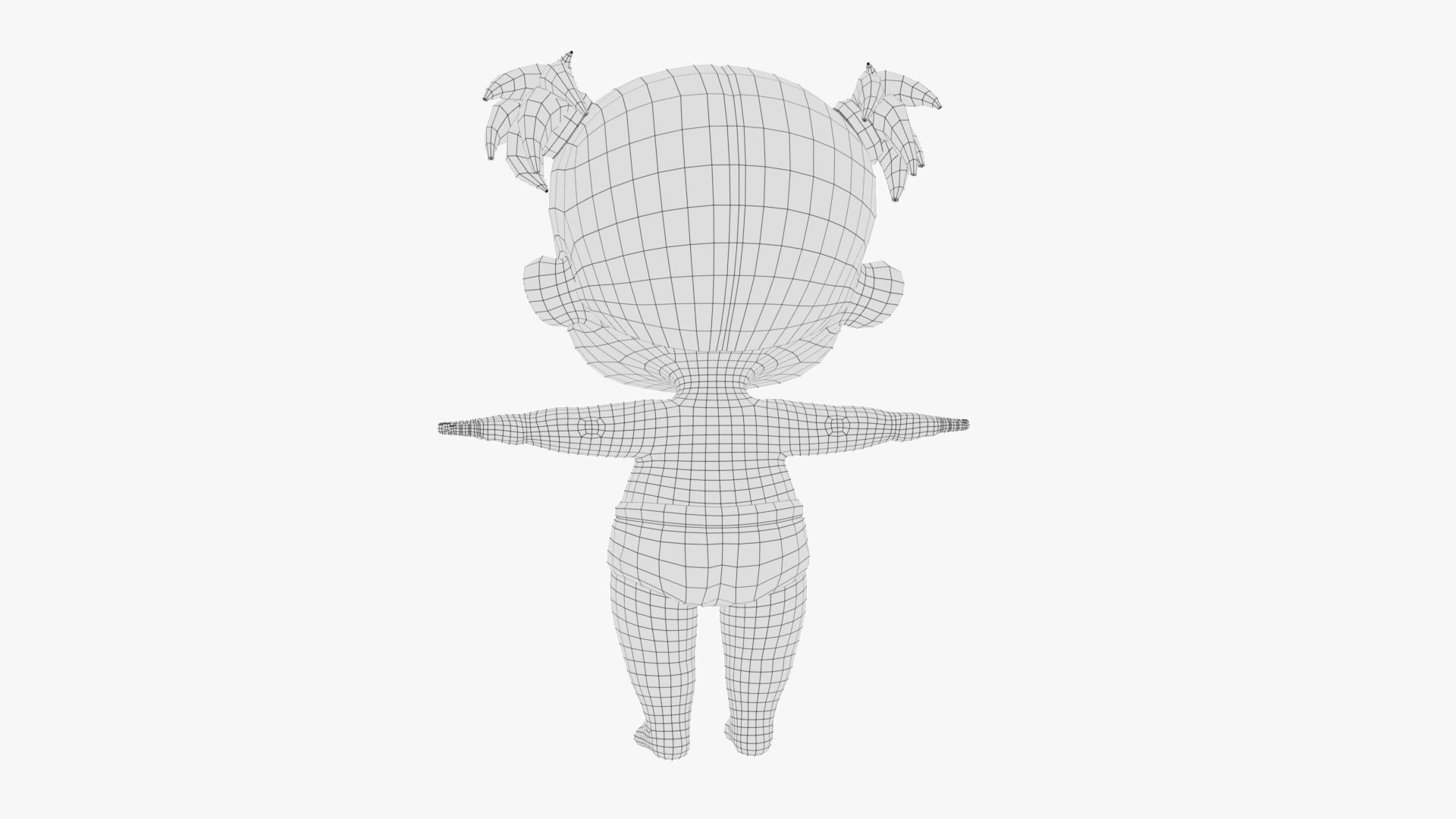 3D model Cartoon Baby Girl VR / AR / low-poly | CGTrader