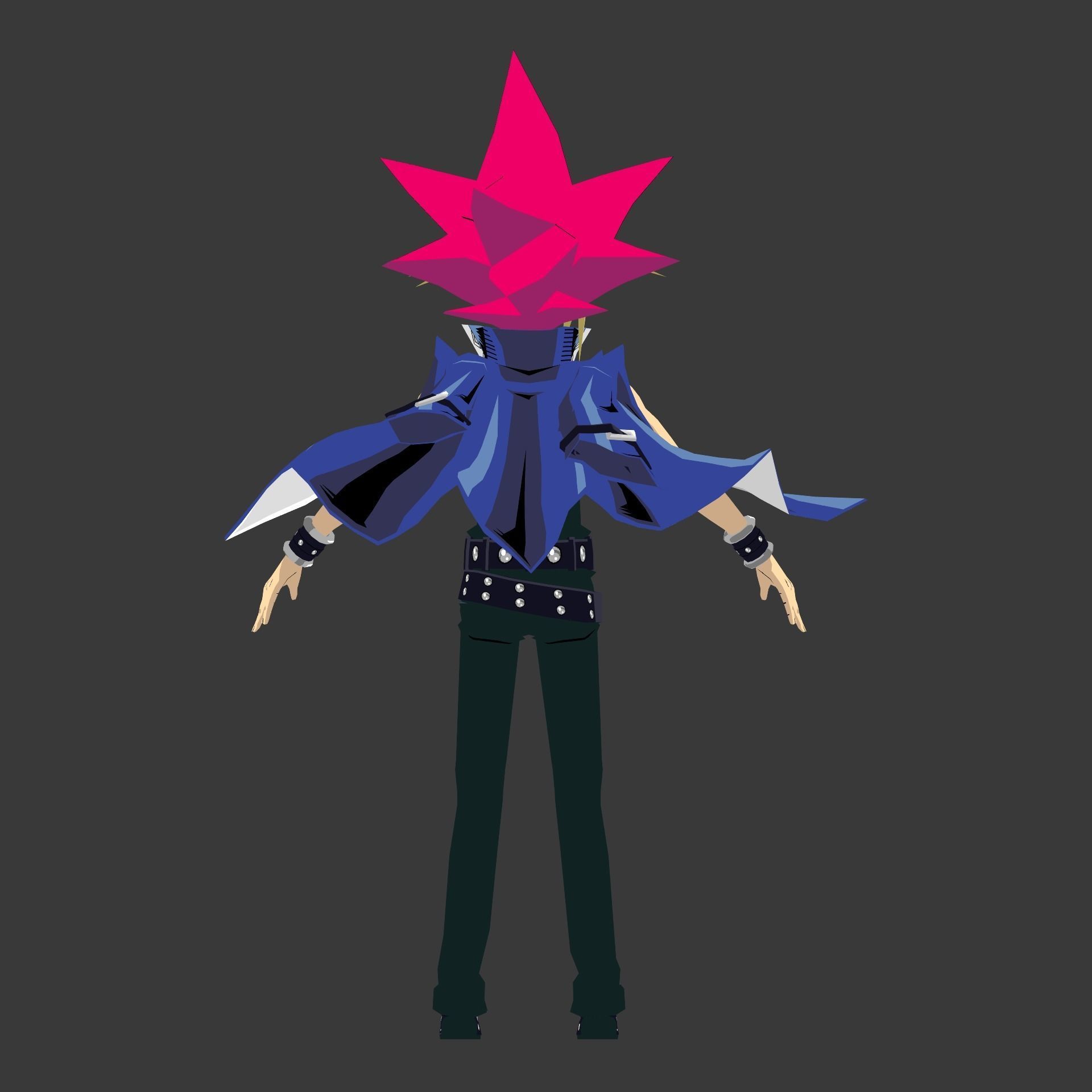 3D model Yami Yugi yugioh Duel Links VR / AR / low-poly | CGTrader