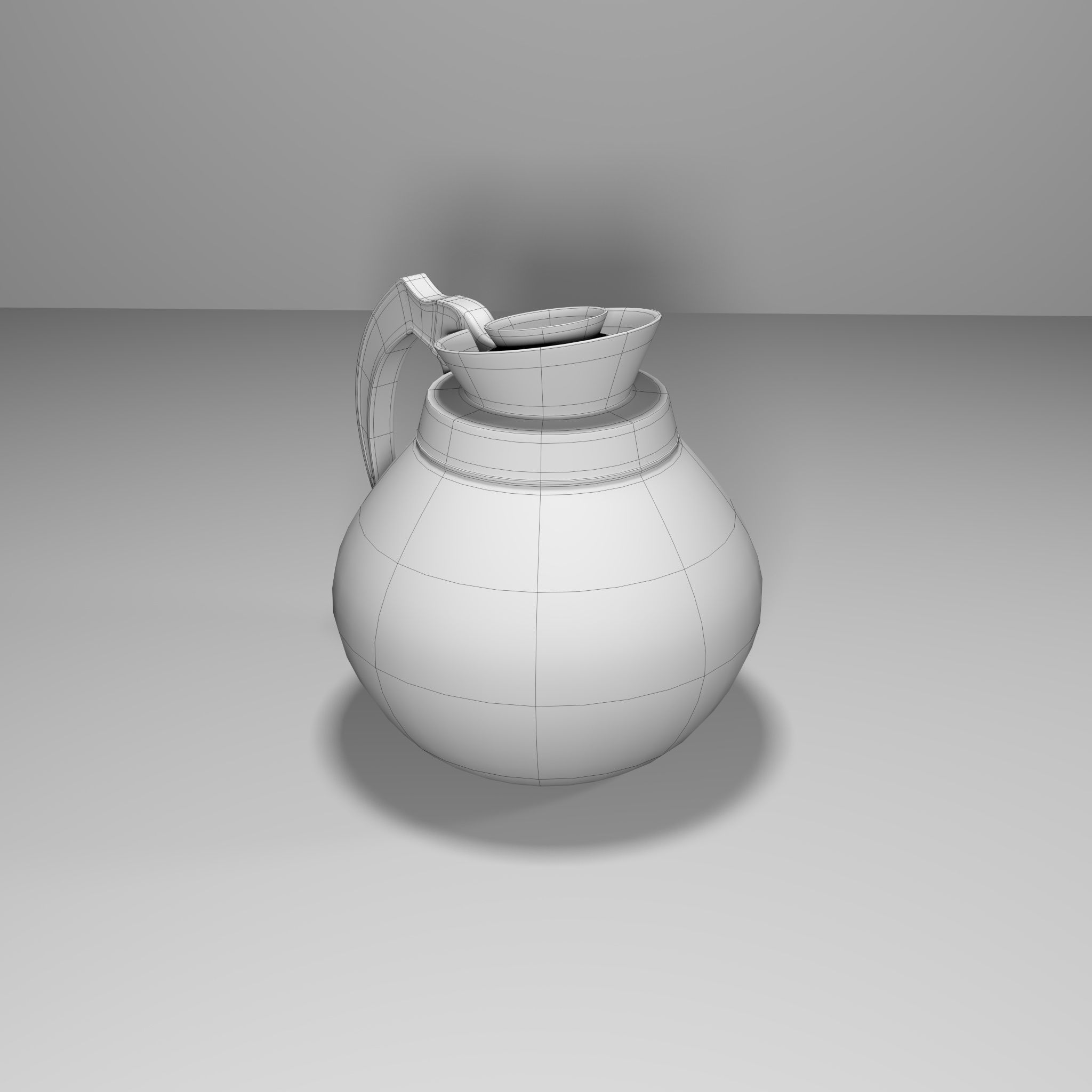 3D model pither 3D Model coffee pot - coffee pot VR / AR / low-poly ...