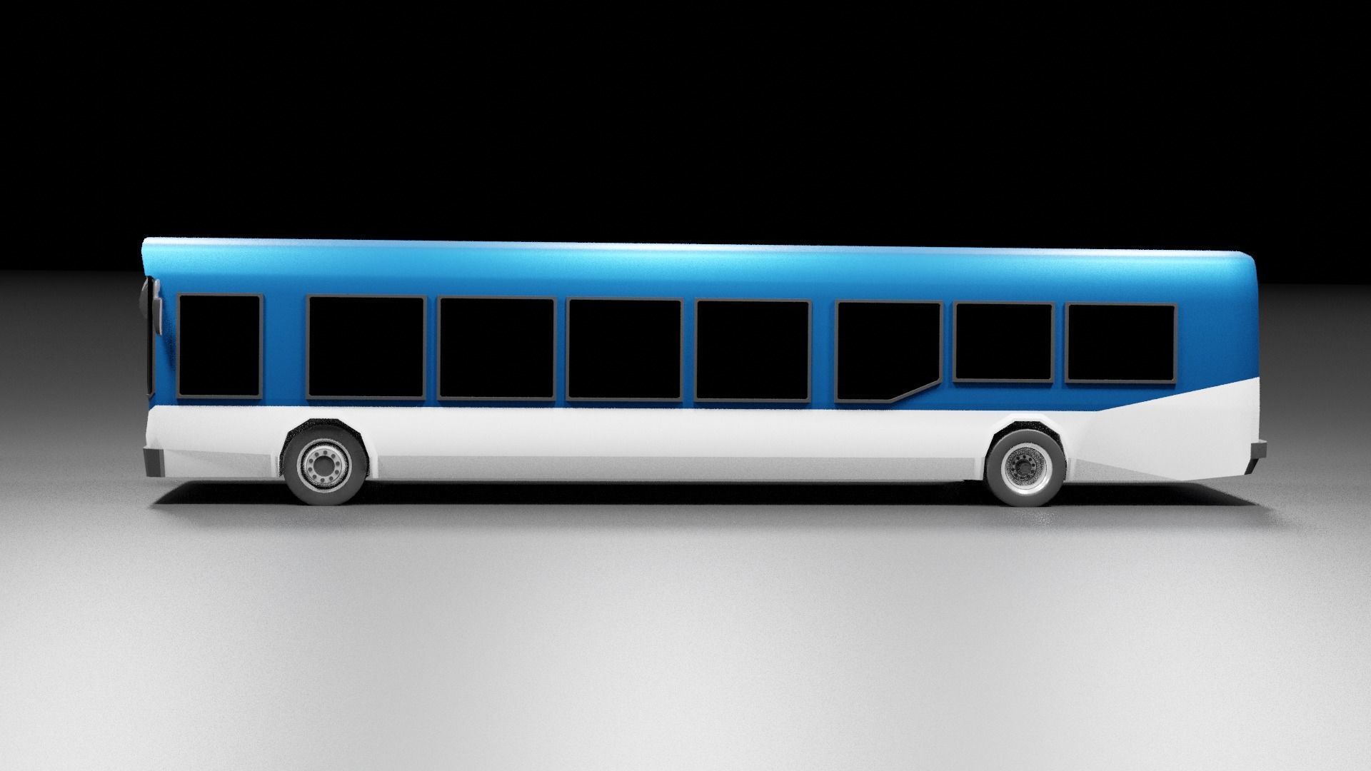 3D model Low Poly Bus - Roblox VR / AR / low-poly | CGTrader