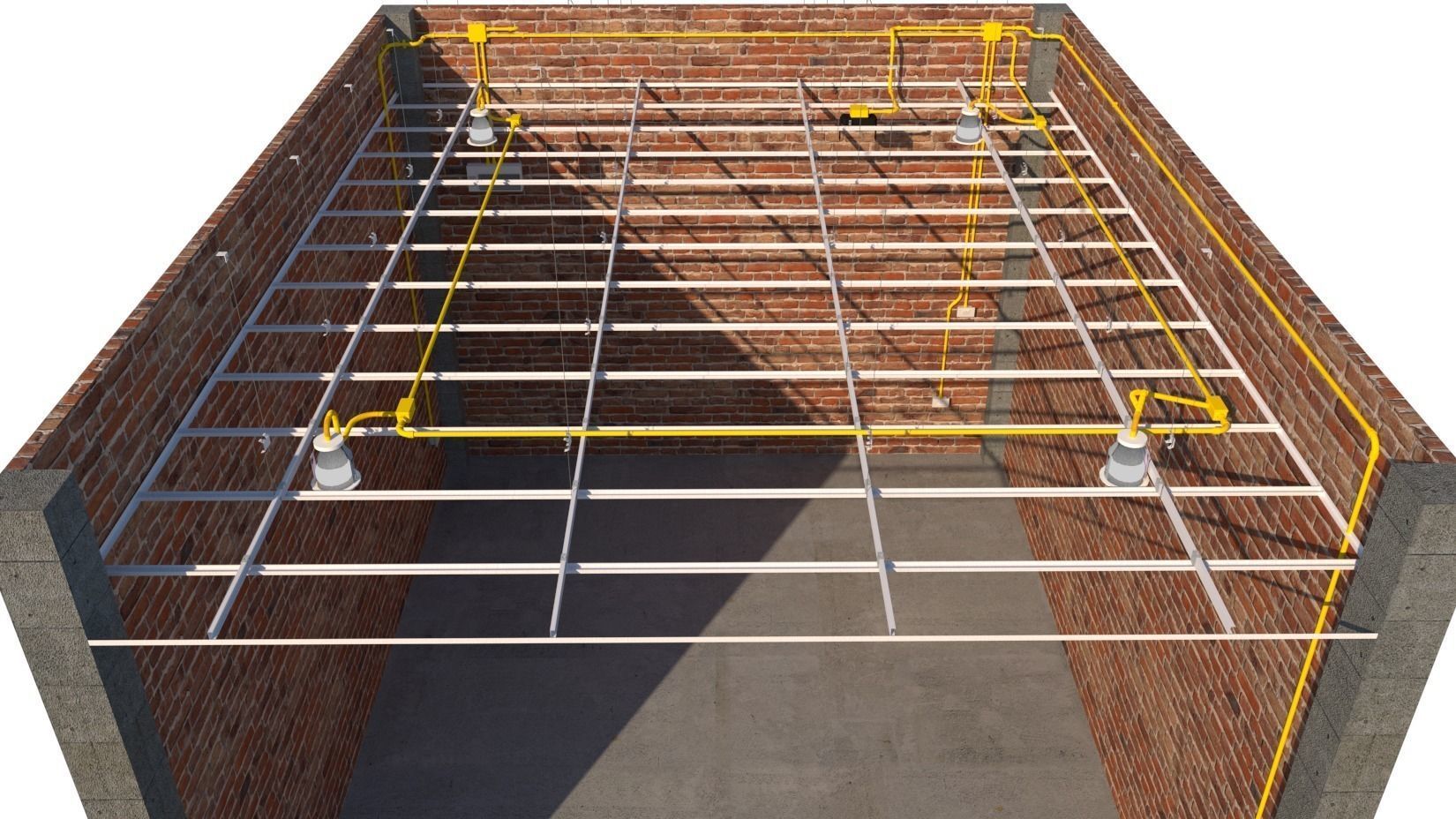 VBO PIPING PRO Collection ceiling and PVC EE 3D model | CGTrader