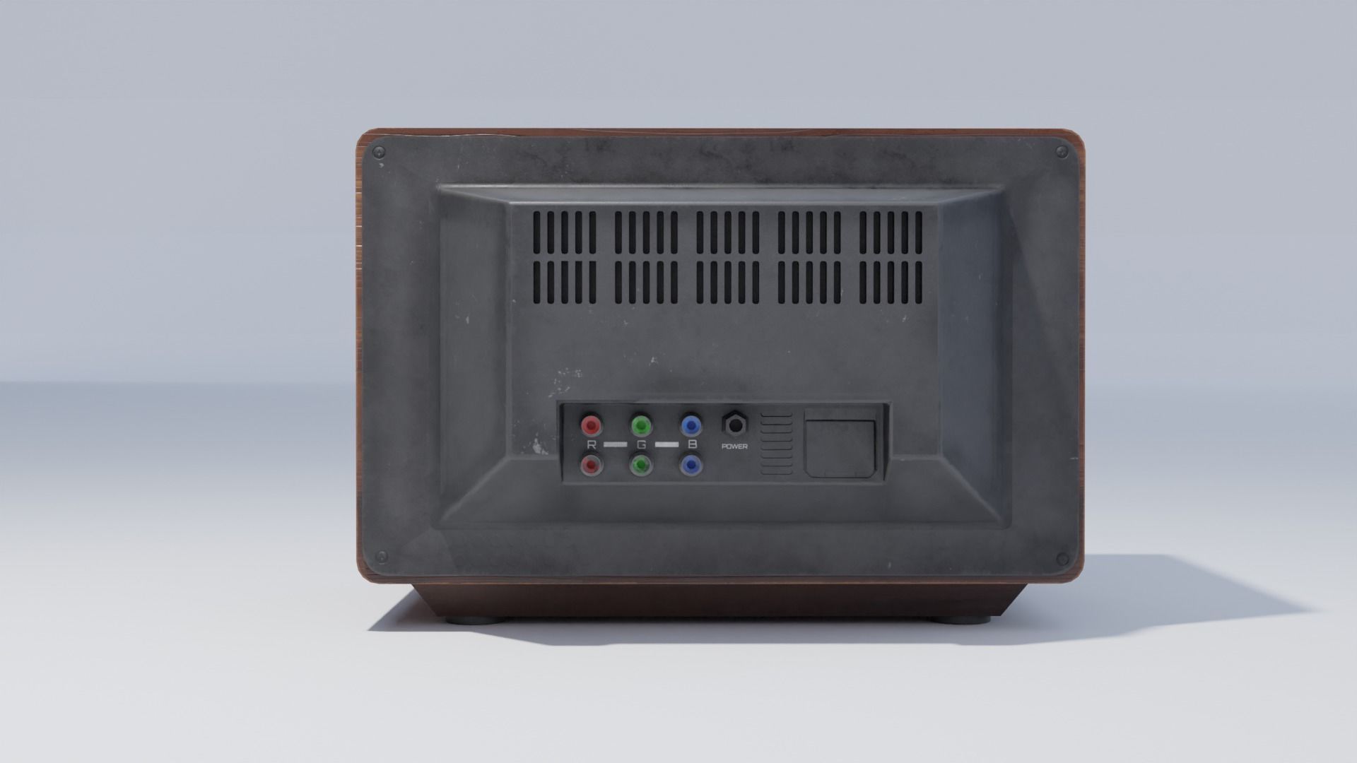 3D model Retro Wooden TV Unit 4K Textures VR / AR / low-poly | CGTrader