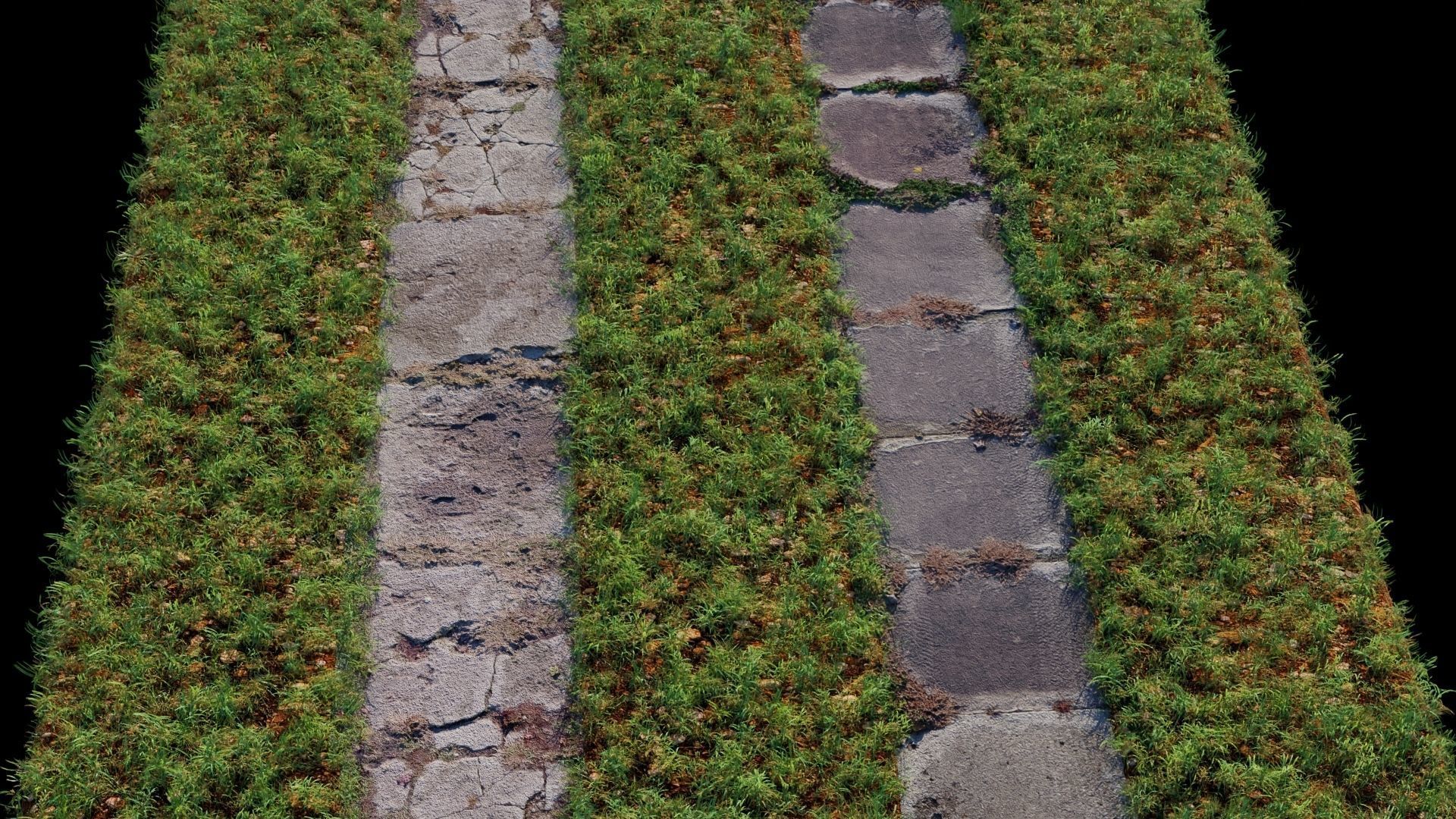 3D model Tileable Photorealistic Sidewalks - 2-Pack B -- 16 bit height ...