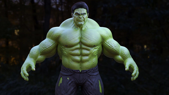 3D model The incredible hulk VR / AR / low-poly | CGTrader