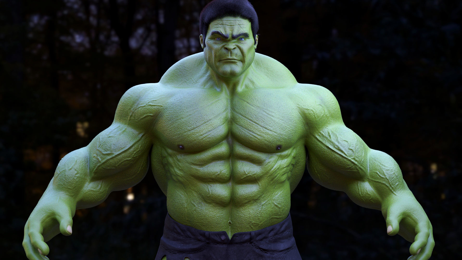 3D model The incredible hulk VR / AR / low-poly | CGTrader