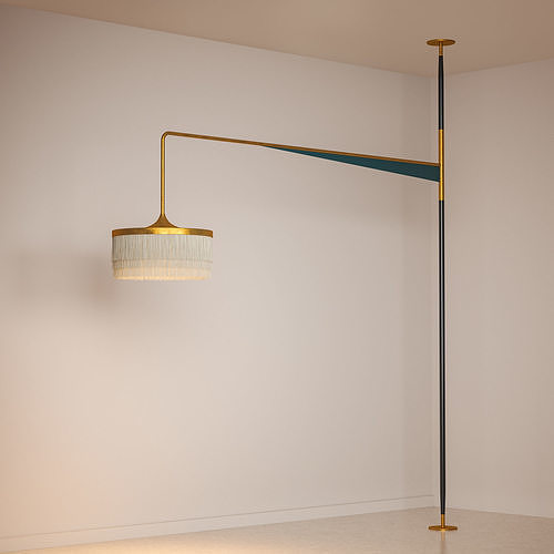 ABATJOUR FLOOR CEILING LAMP 3D model | CGTrader