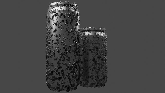 3d Model 3d Modeling Sodacan With Water Droplets Easily 3d Model Vr Ar Low Poly Cgtrader
