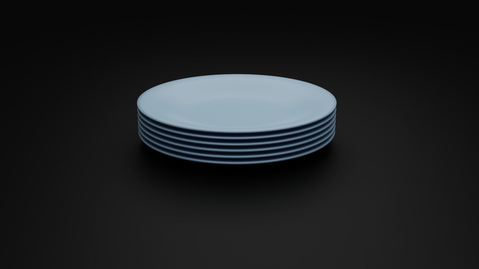 Plates and Bowls free 3D model | CGTrader